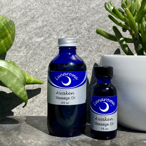 Awaken Massage Oil – Lunaroma Aromatic Apothecary