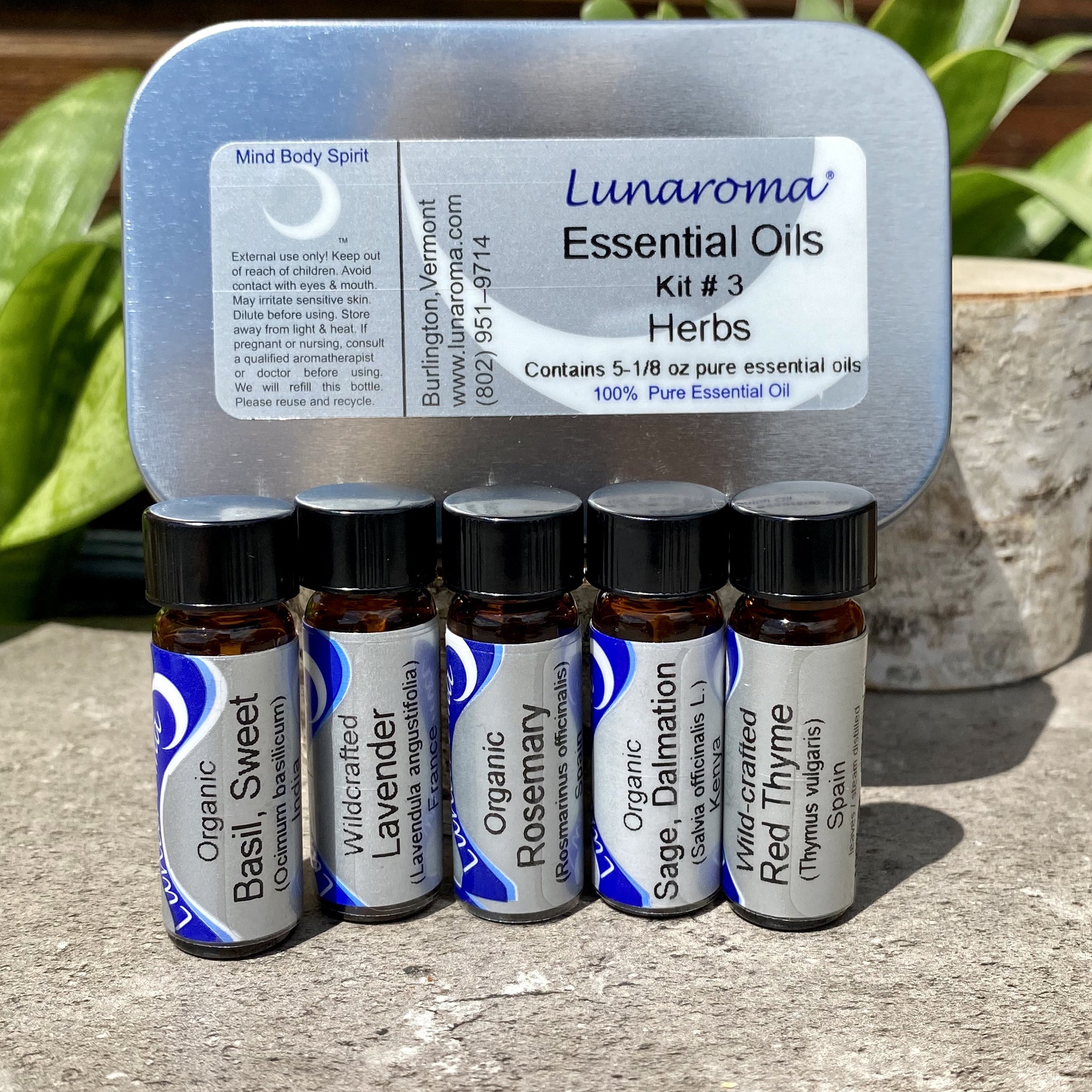 Essential Oils Kit #3 Herbs – Lunaroma Aromatic Apothecary