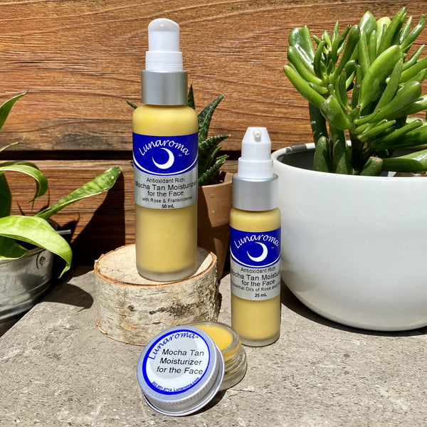 Mocha Tan For the Face Moisturizer – Lunaroma Aromatic Apothecary